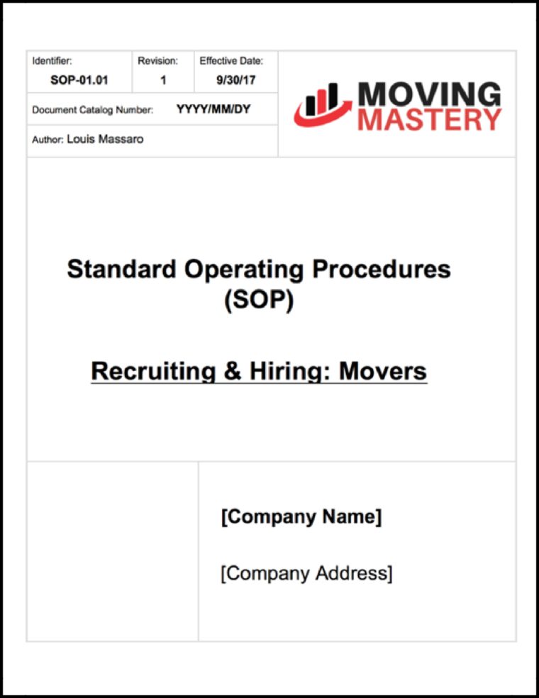 Mover Recruiting Process [Download] - Louis Massaro | Moving Business ...